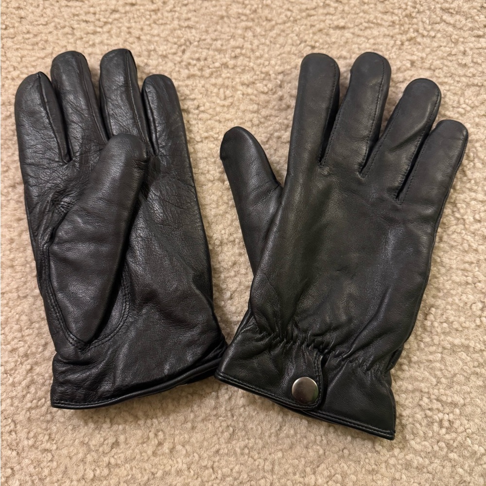 Men’s Black Wilson Leather Gloves Thinsulate Ultra - Gem